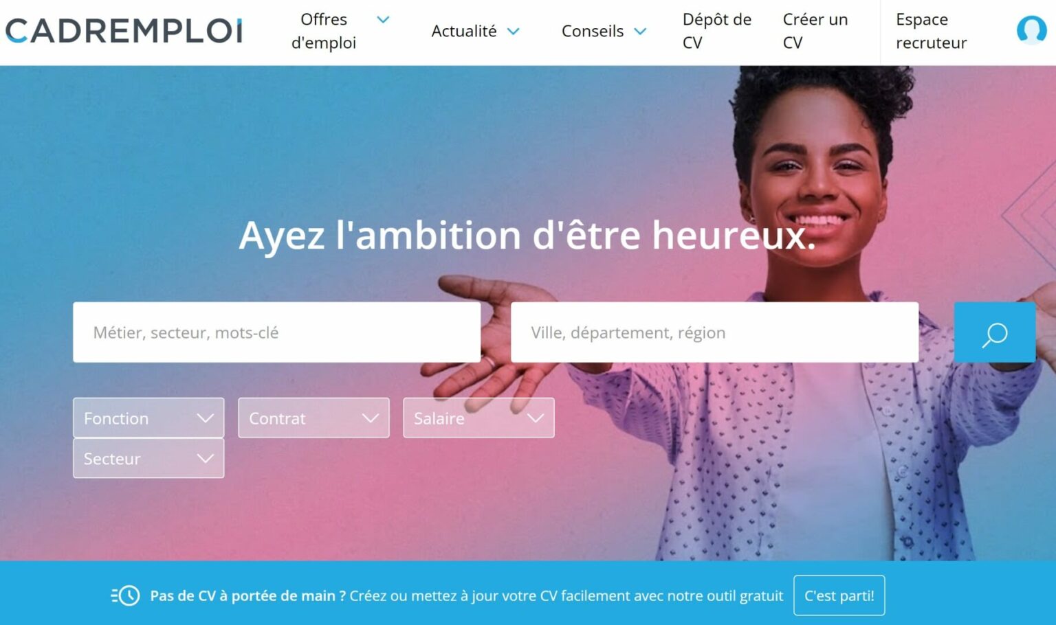 Cadremploi : fonctionnalités, tarifs et alternatives françaises